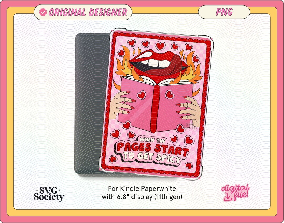 Spicy Readers E-reader Case Insert Design (PNG File, Digital Download) - Etsy