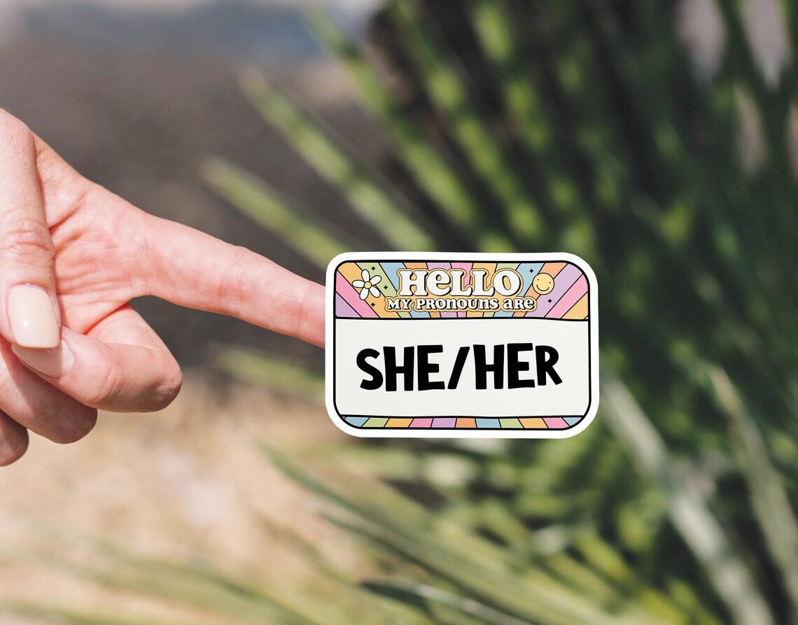 She Her Pronouns SVG PNG ꕀ Pronouns Svg Trans Svg Pride Svg - Etsy