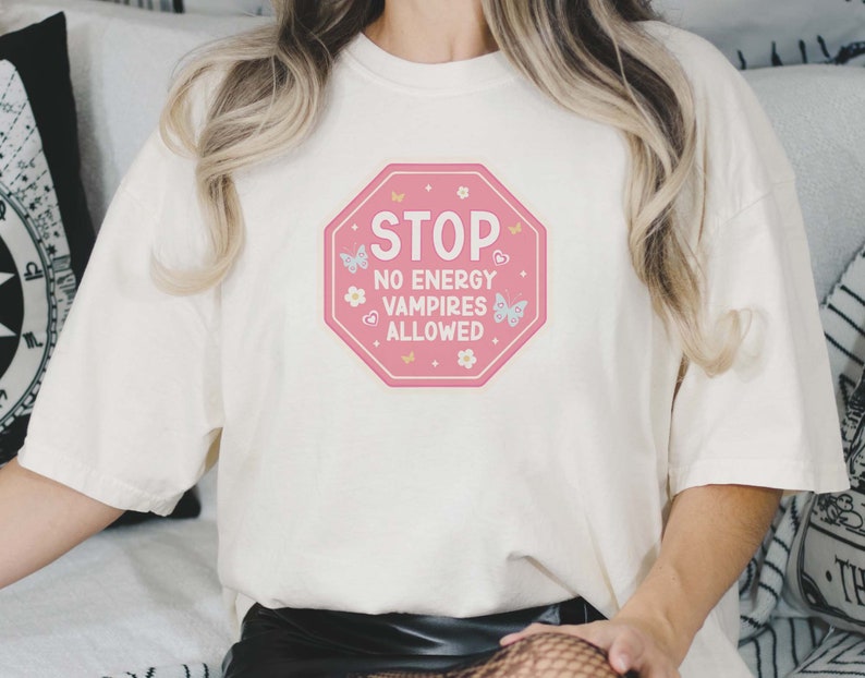 No Energy Vampires Allowed SVG PNG File Cute Trendy Artsy Design for ...