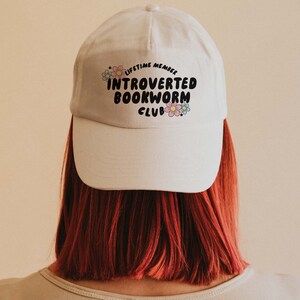 Introverted Bookworm Club SVG PNG Cute Bookish Design for T-shirts ...