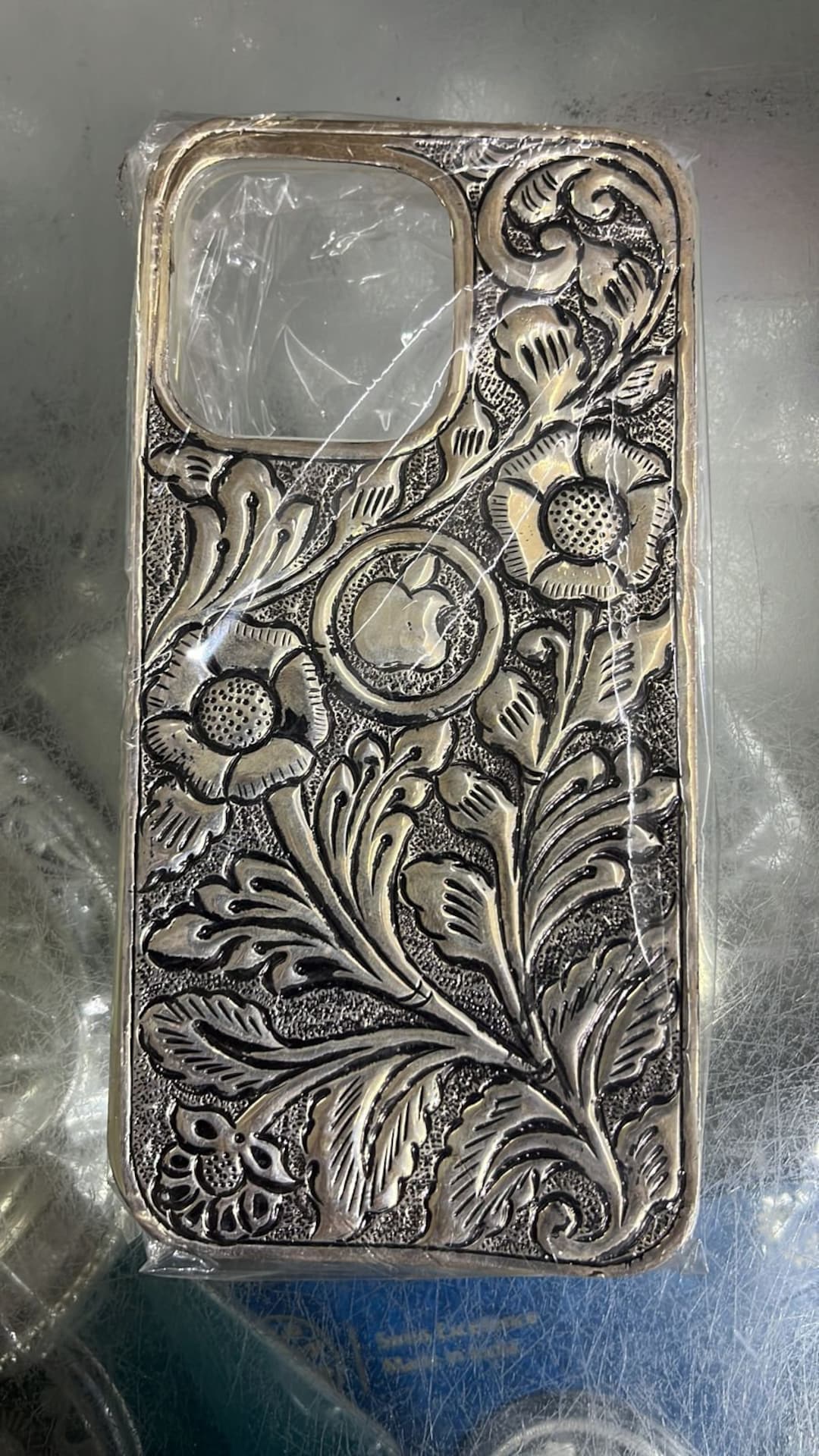 Christmas Gift Sterling Silver Mobile Cover iPhone Mobile Phone Back ...