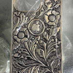 Christmas Gift Sterling Silver Mobile Cover iPhone Mobile Phone Back ...