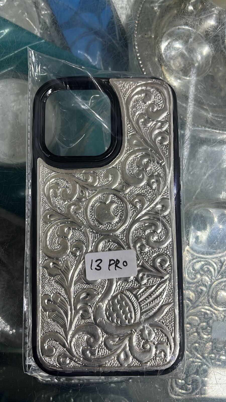 Christmas Gift Sterling Silver Mobile Cover iPhone Mobile Phone Back ...