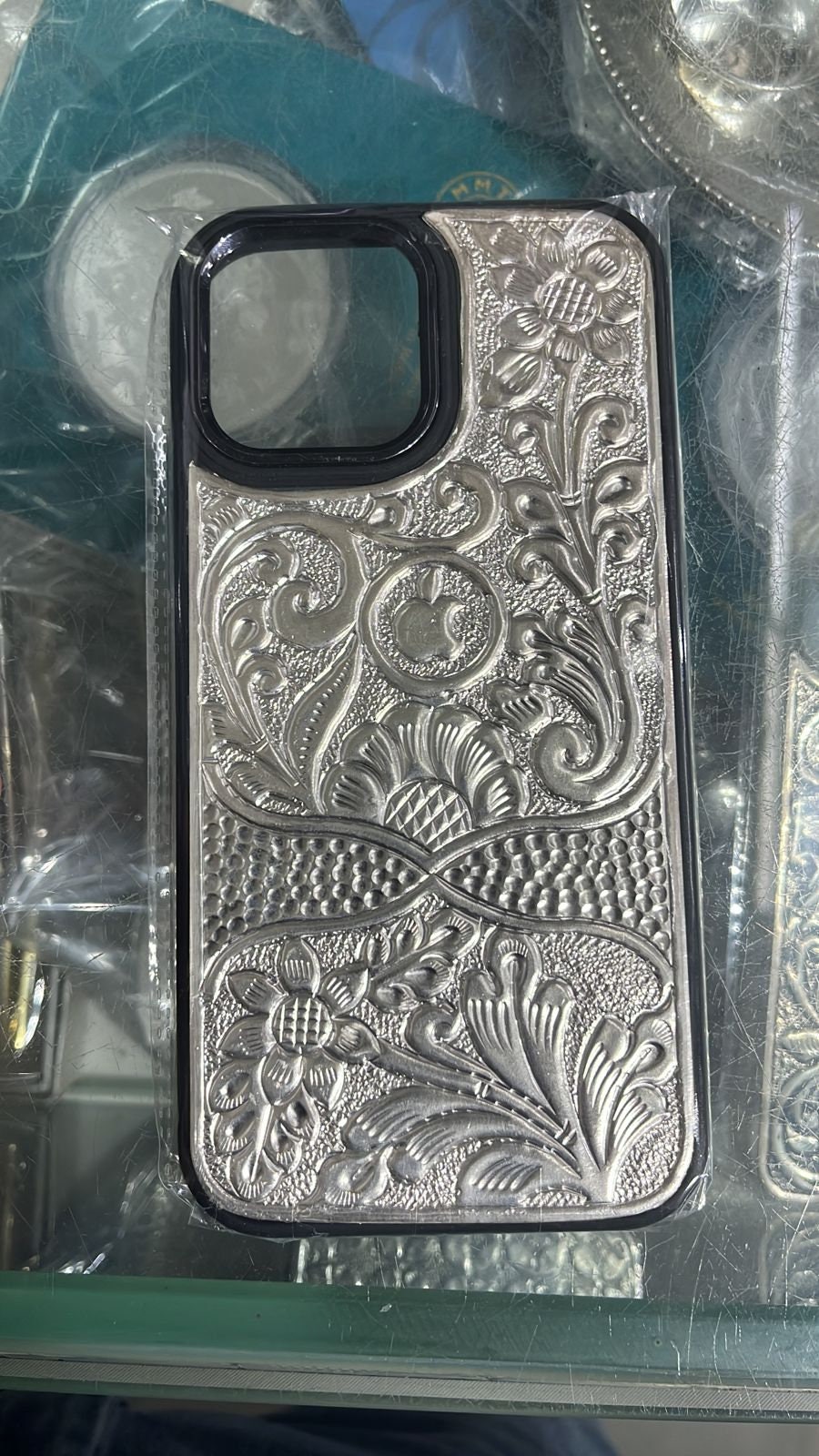 Christmas Gift Sterling Silver Mobile Cover iPhone Mobile Phone Back ...