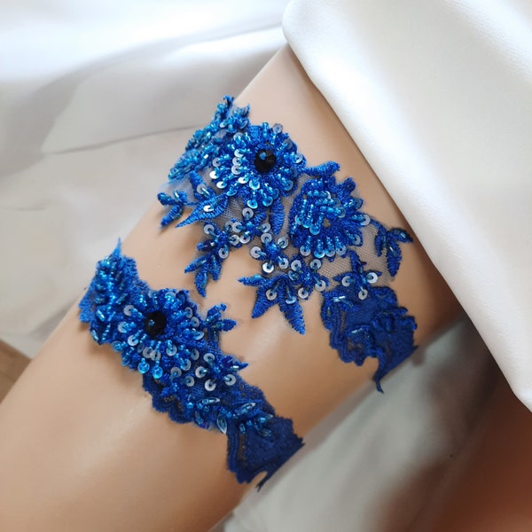 Royal Blue Garter - Etsy