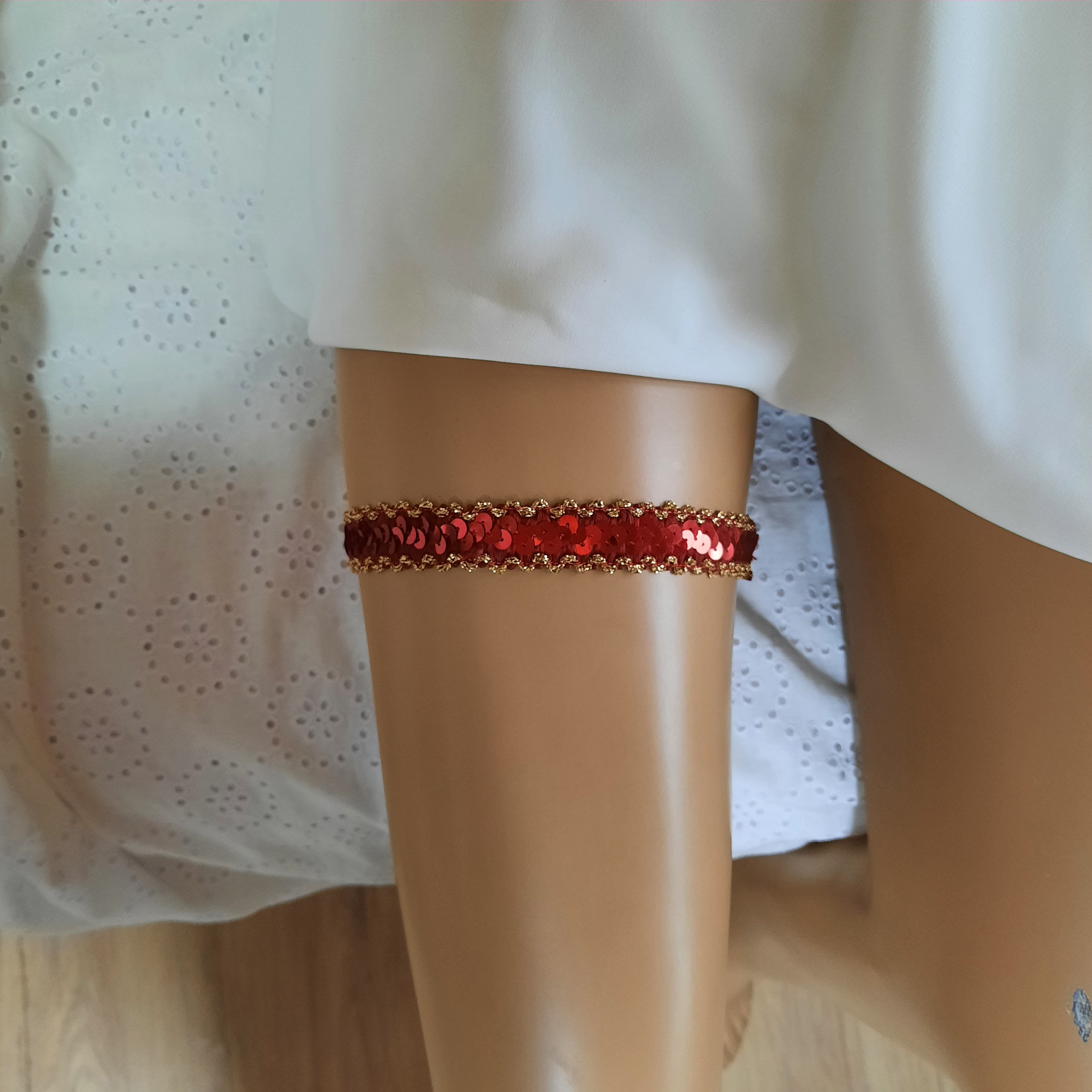Burgundy Garter Party Bride to Be Flexible Non-slip Scaly Special ...