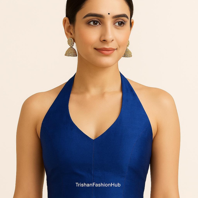 Halter Neck Lehenga Top - Etsy