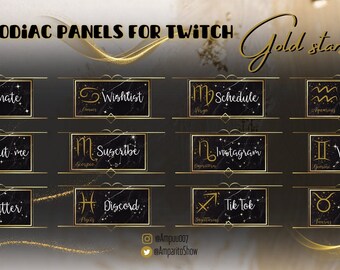 Twitch Panels Zodiac - Etsy
