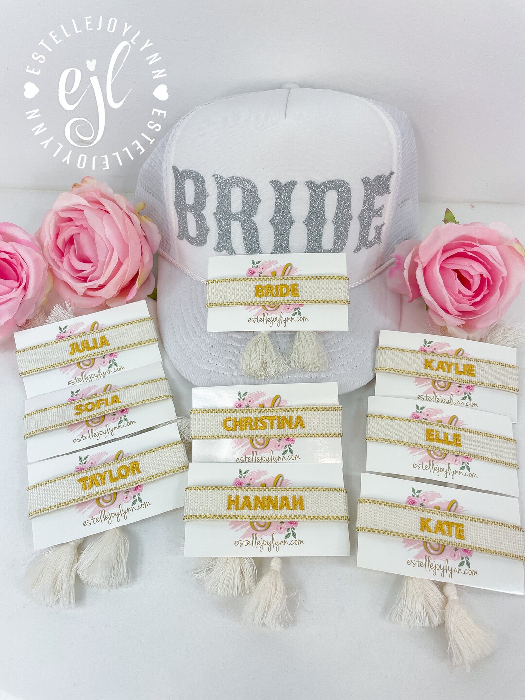 7 Bachelorette Party Bracelets | Custom Embroidered Bracelets for the ...