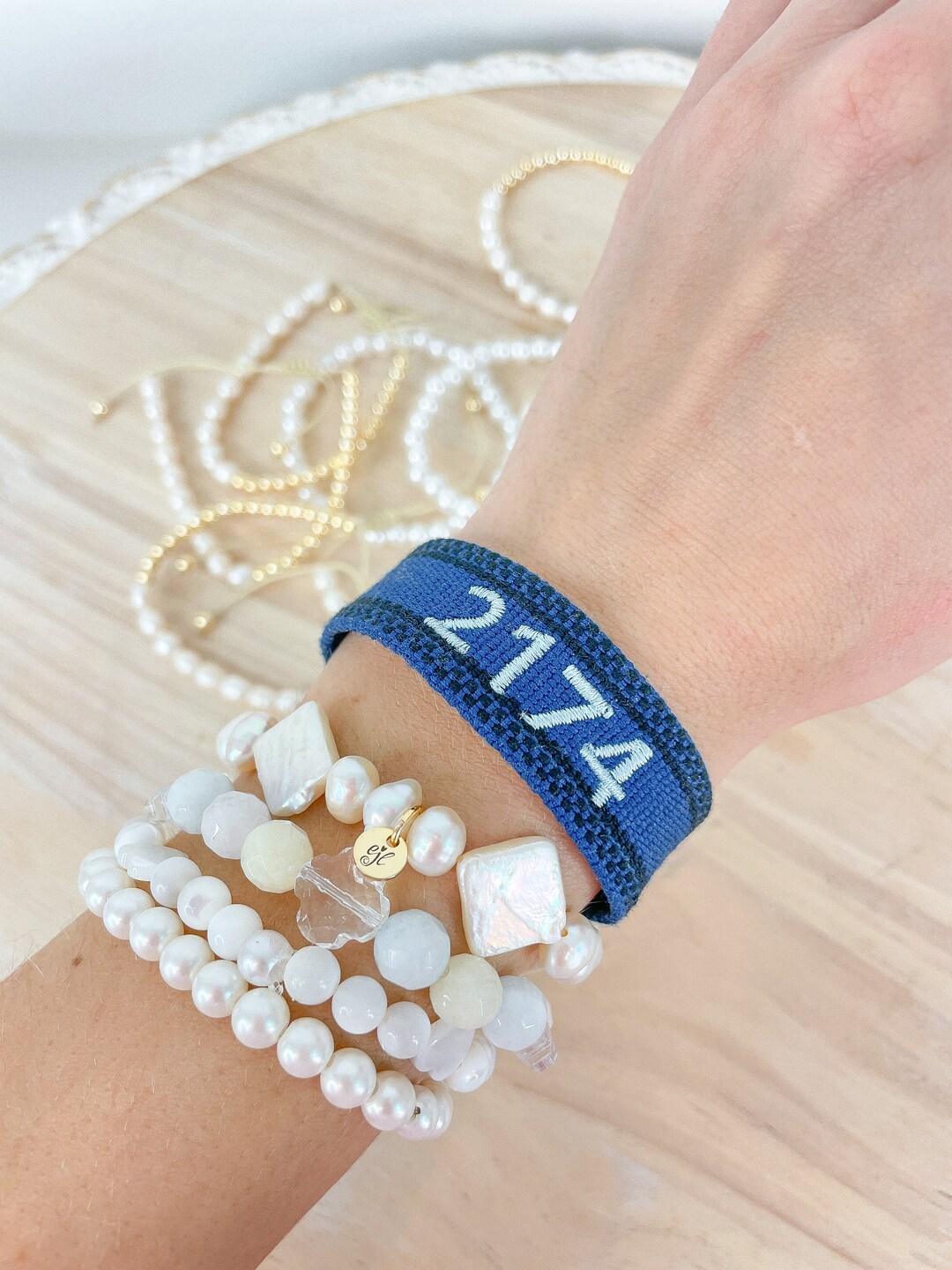 Law Enforcement Bracelet / Police Badge Number Tassel Friendship ...