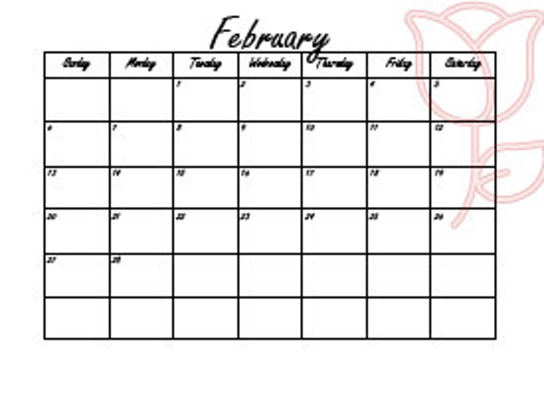 2022 Printable & Fillable Calendar - Etsy