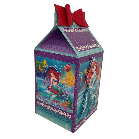 Little Mermaid Favor Box LIT001 Treat box Princess Ariel Party. Goodie ...