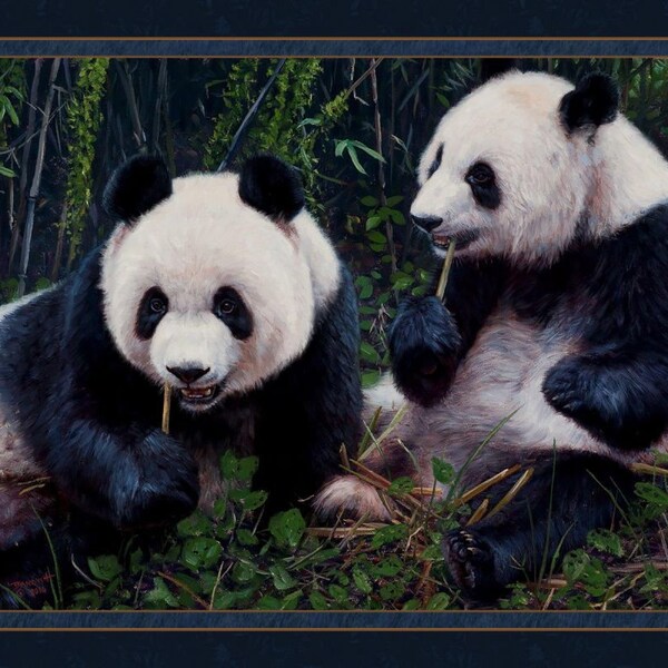 Panda Bear Quilt Panel - Etsy