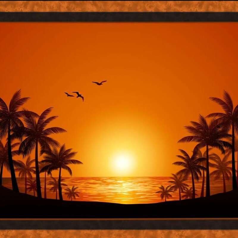 Sunset Fabric - Etsy