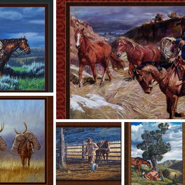 Western Fabric Panels - Etsy