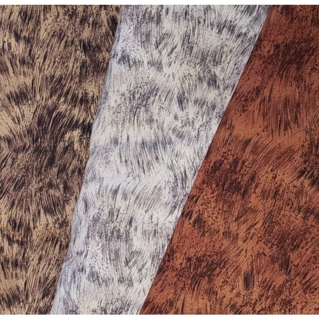 FUR Print David Textiles by Beth Ann Bruske 100% Cotton Fabric - Etsy