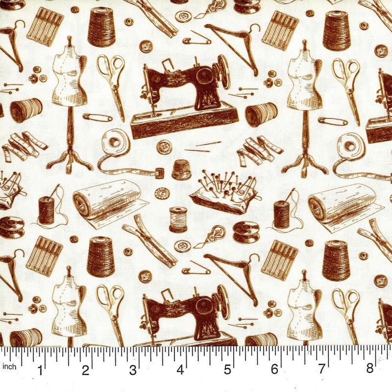 Sewing Theme Fabric - Etsy