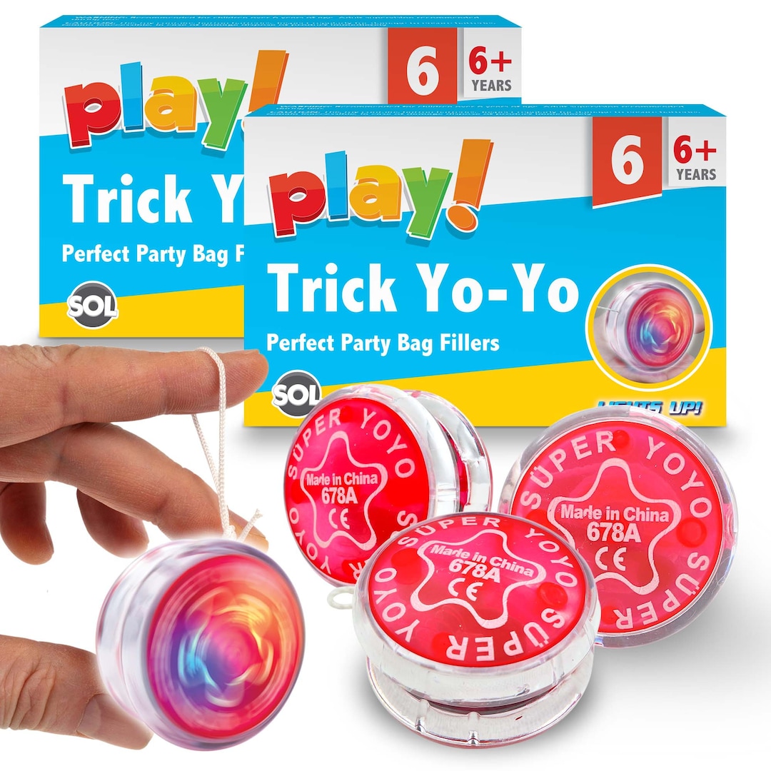 6/12pk Professional Yoyo Light up Kids Toy Pro Stunt Trick Yoyos ...