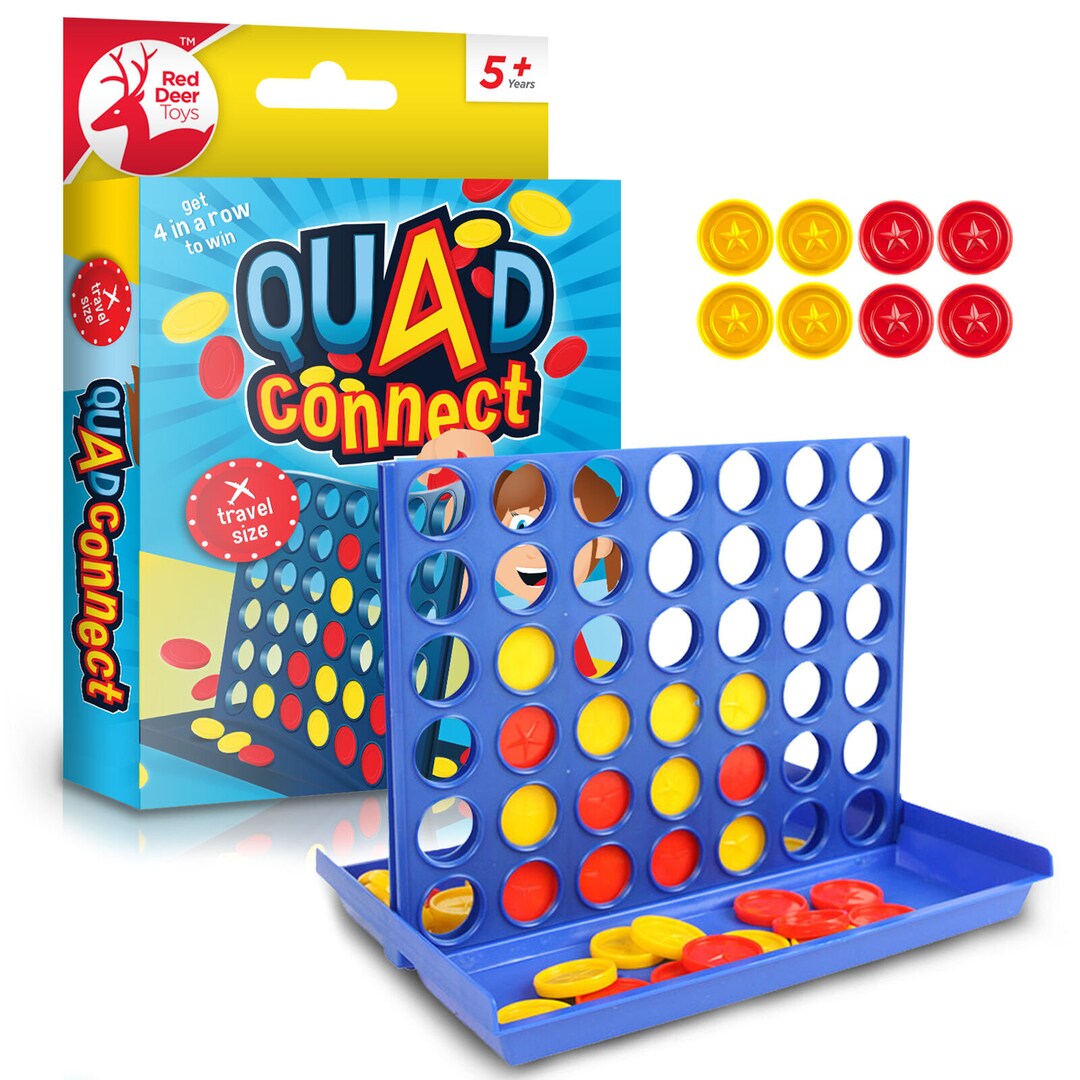 Four in a Row Board Game 4 Line Family Entertainment Fun - Etsy