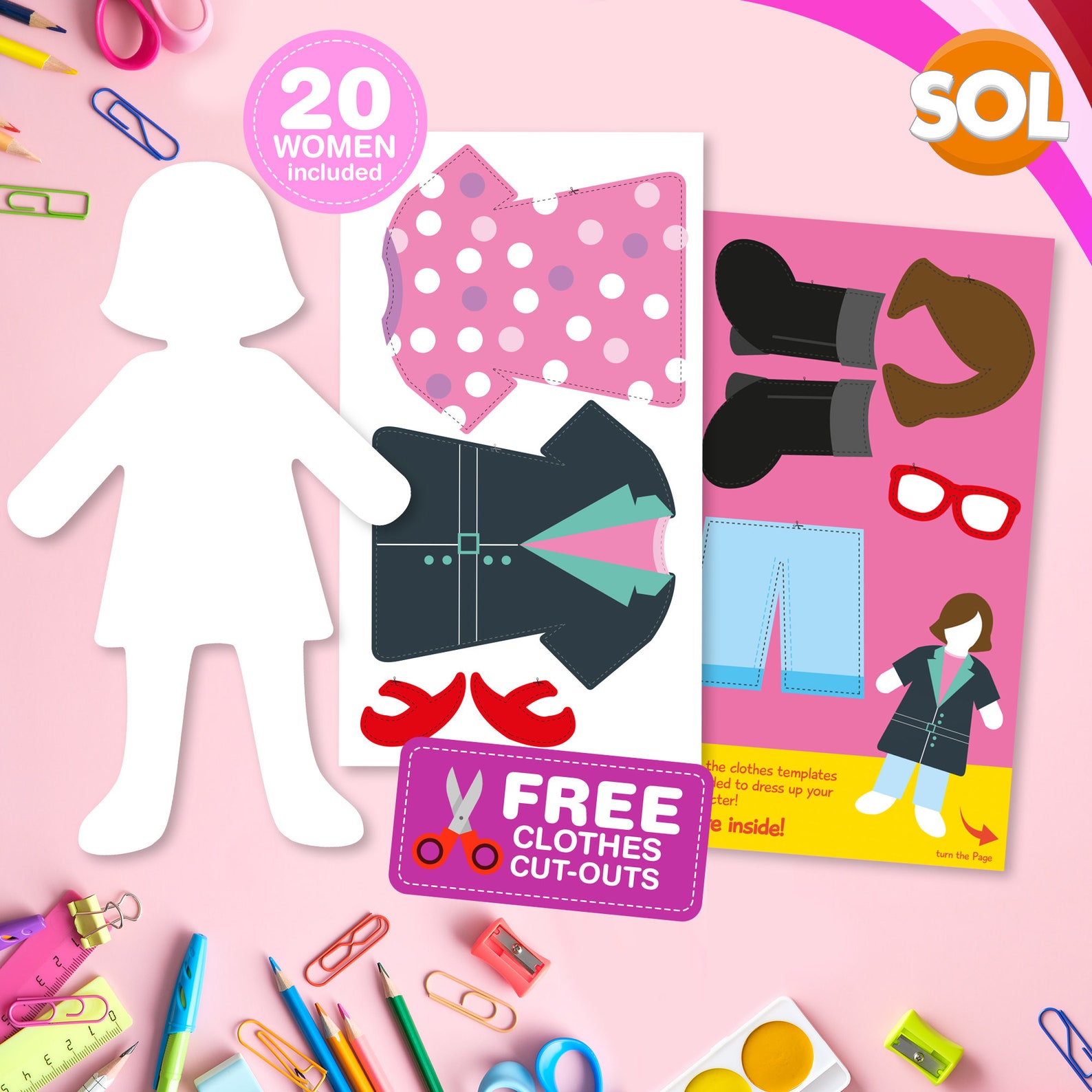 40 Paper People Cut Outs for Kids Arts and Crafts 15 Boy 15 - Etsy