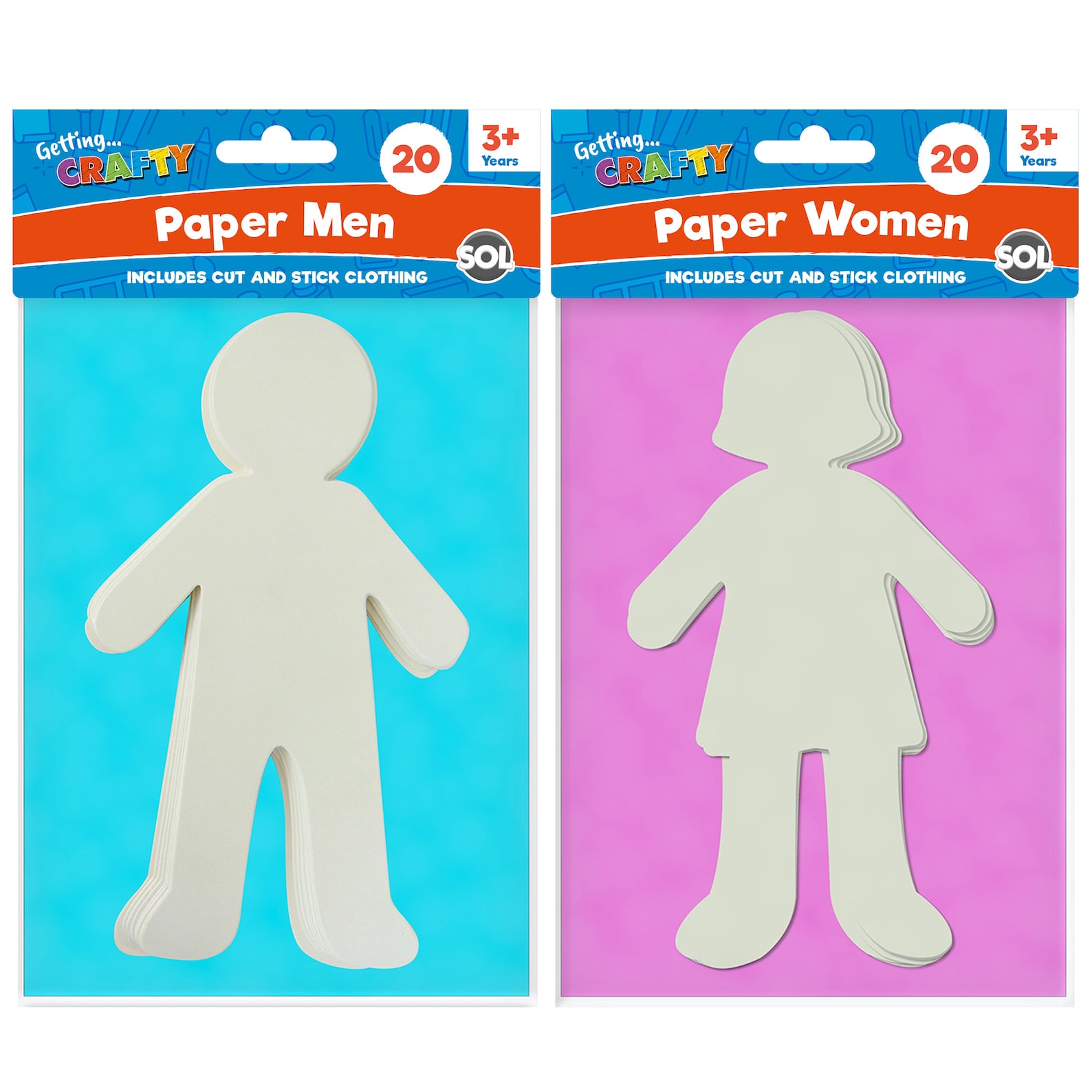 40 Paper People Cut Outs for Kids Arts and Crafts 15 Boy 15 - Etsy