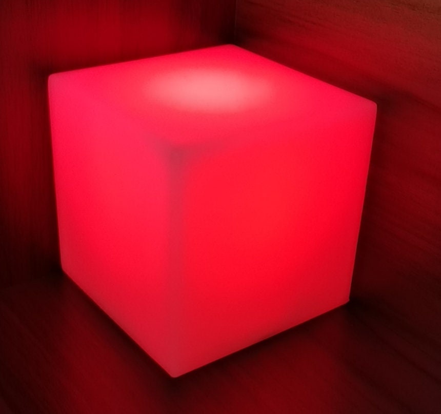 LED Glowing Cube Lamp With Remote Control - Etsy UK