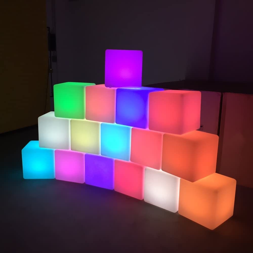 LED Glowing Cube Lamp With Remote Control - Etsy UK