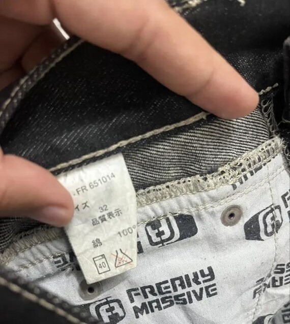 Freaky Massive Baggy Jeans Spike Pocket Embroidered P… - Gem