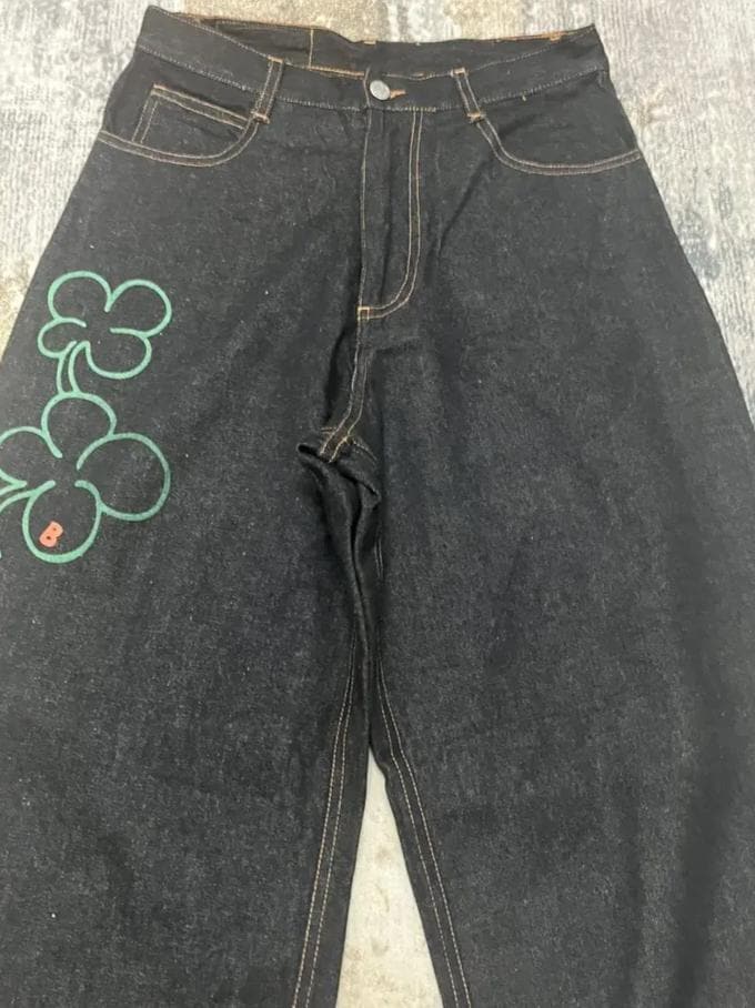 Betty Boop Jeans Cartoon Denim Black Baggy Denim Pant Men Women W28 - Etsy