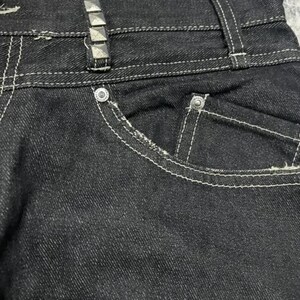 Freaky Massive Baggy Jeans Spike Pocket Embroidered Pocket Black ...