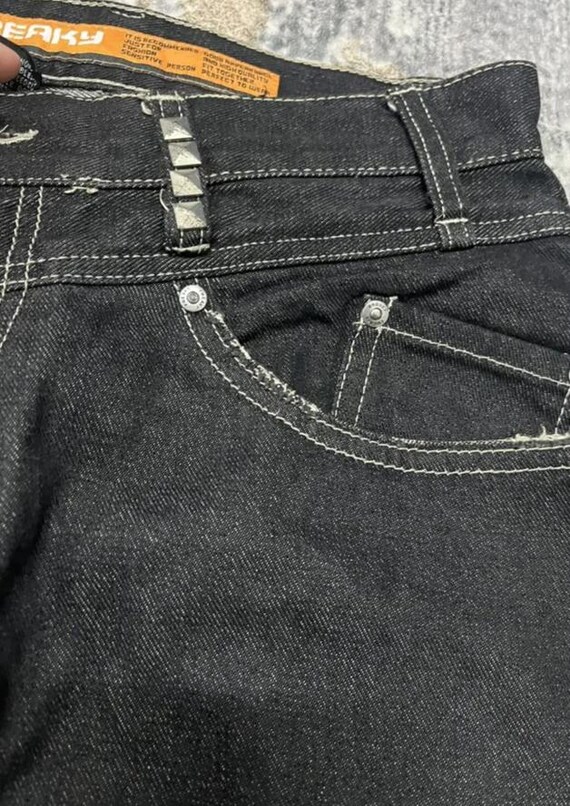 Freaky Massive Baggy Jeans Spike Pocket Embroidered P… - Gem