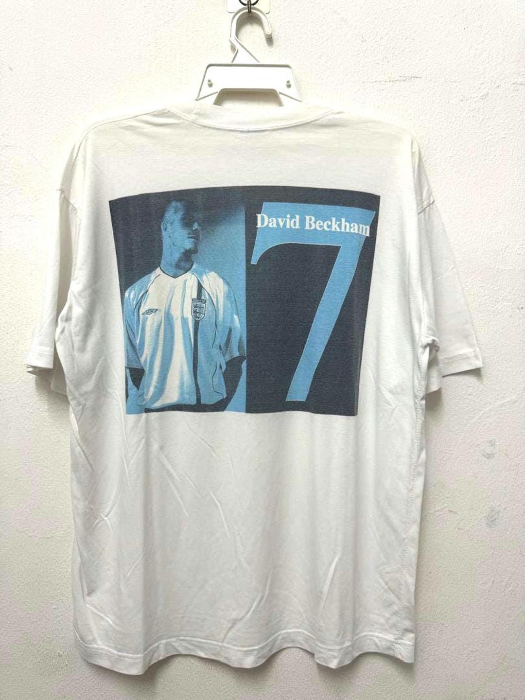 Vintage David Beckham No 7 Photo Shoot T Shirt /england World Cup Tee ...