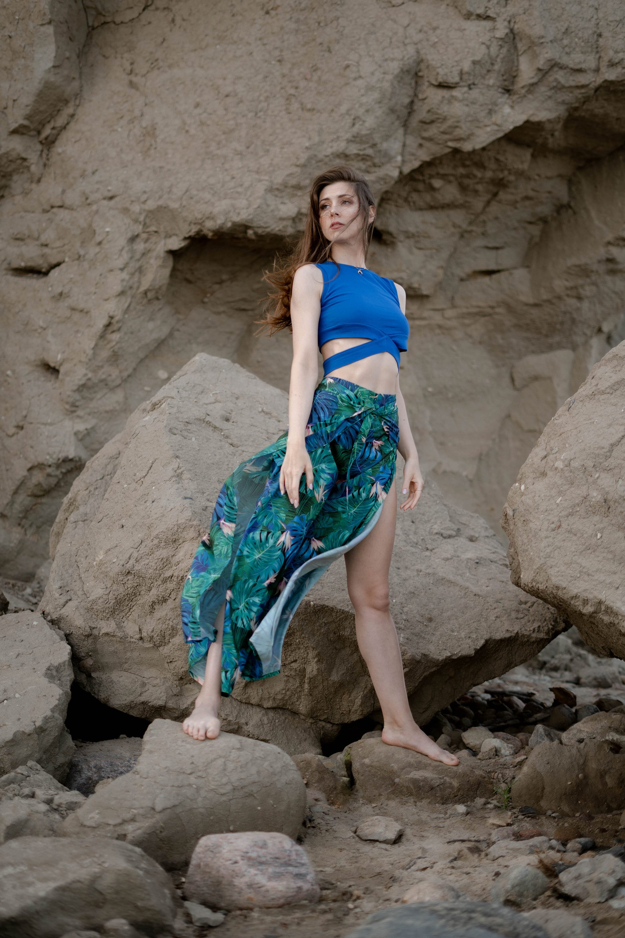 Paradise Pareo Pants, Wrap Pants, Brazilian Zouk Pants, Side Slit ...