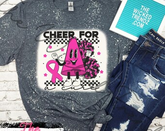 Cheerleading Breast Cancer Awareness Shirt - Etsy