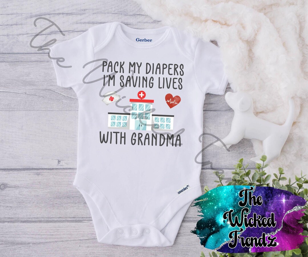 Nursing Baby Gerber Onesie© Pack My Diapers I'm Saving Lives With ...