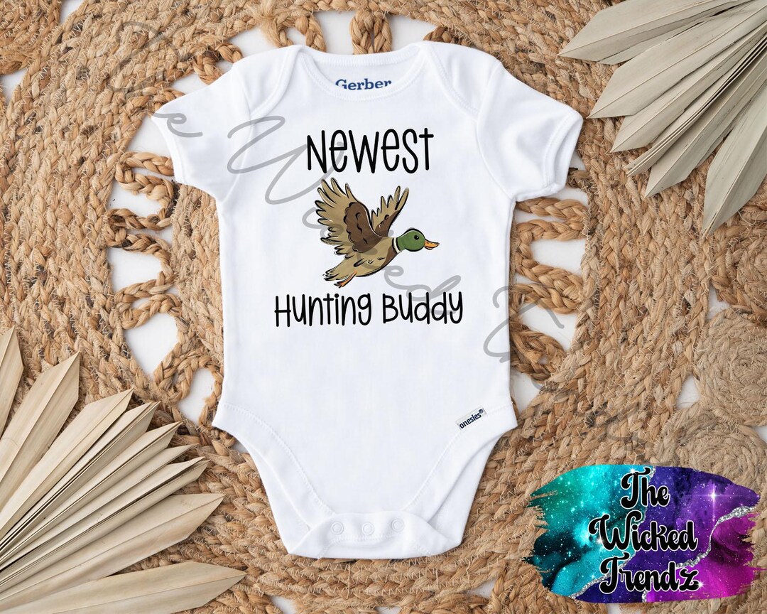 Newest Hunting Buddy Gerber Baby Onesie© Duck Hunting New Hunting Buddy ...