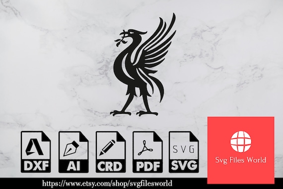 Liverpool Bird Logo Design Cut Svg Dxf File Wall Sticker Pdf | Etsy