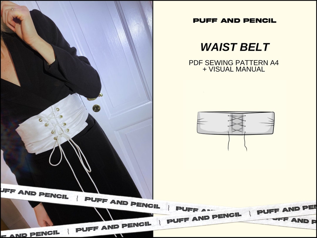WAIST BELT // Digital PDF Sewing Pattern // Diy Belt // One Size ...