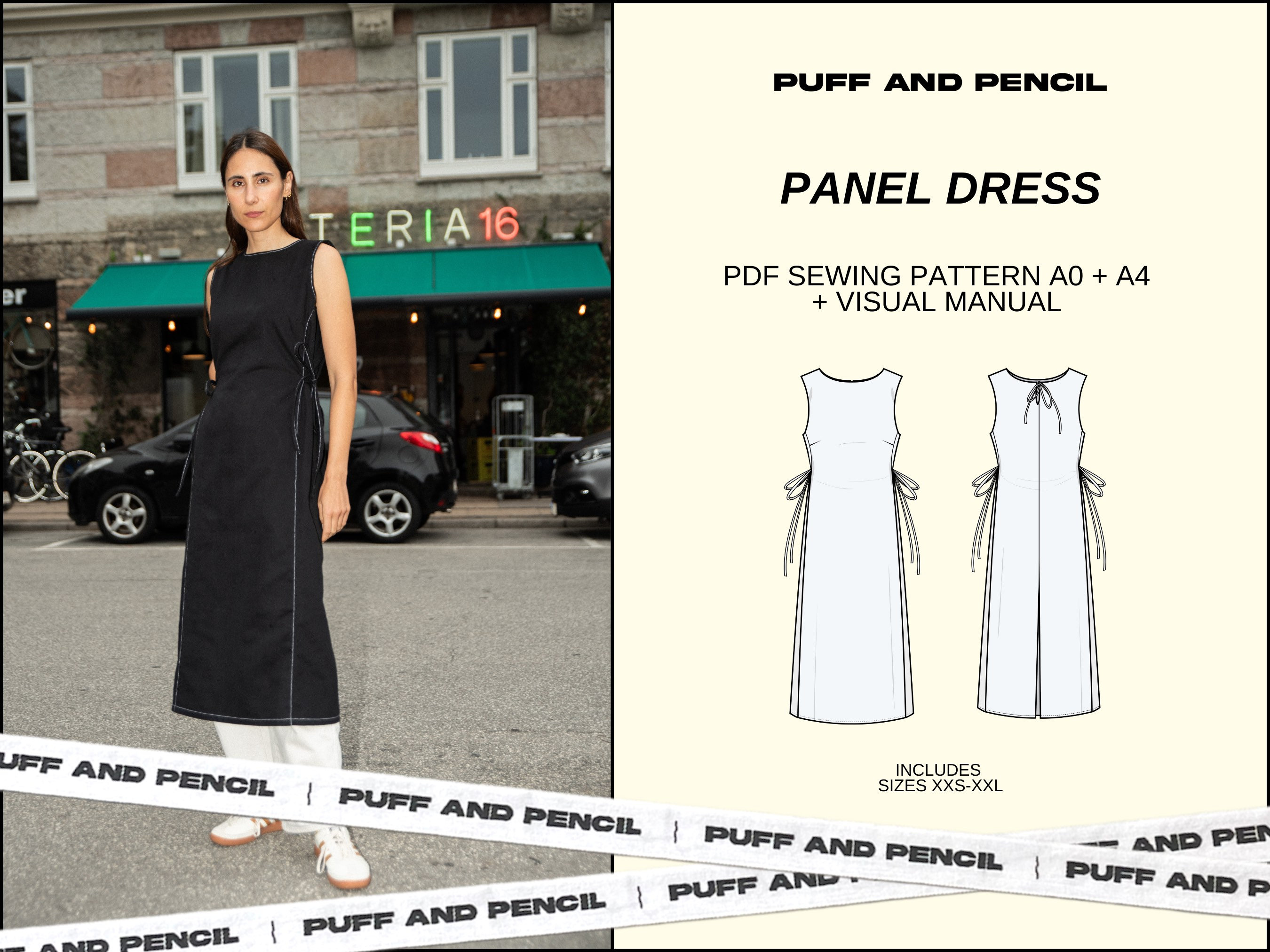 PANEL Dress // Digital PDF // Sewing Pattern // Diy Dress // - Etsy ...