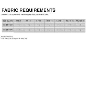 Versa Pants PDF Sewing Pattern // Sizes 0-22 (US) // Xxs-xxl (EU ...