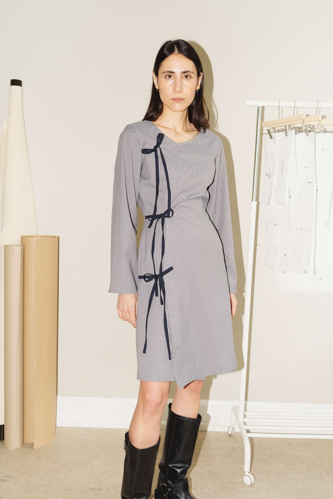 CROSSOVER Dress With CONE Sleeve PDF Sewing Pattern // Size Xxs-xxl ...