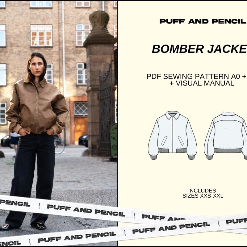 Bomber Jacket Pattern - Etsy