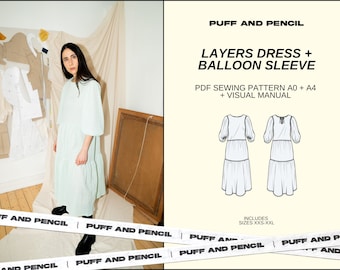 PANEL Dress // Digital PDF // Sewing Pattern // Diy Dress // - Etsy UK