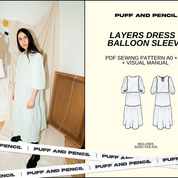 Balloon Dress Sewing Pattern for Girls - Etsy