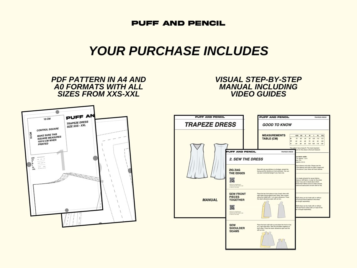 DRAW Blouse PDF Sewing Pattern // Diy Blouse // Size Xxs-xxl // Instant ...