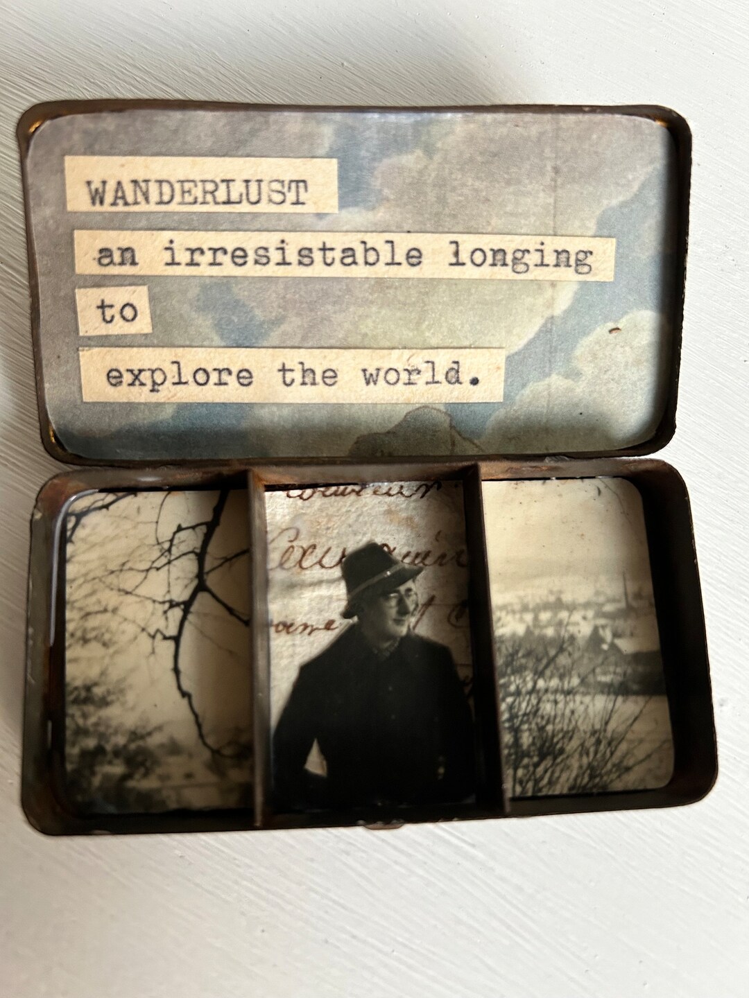 Original Collage Artbox Wanderlust - Etsy