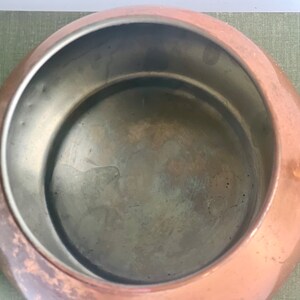 Tagus Copper Pot With Lid Vintage Fondue Pot With Brass and Wood Handle ...