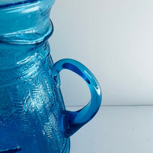 Vintage Kanawha Glass Blue Toby Pitcher: George Washington Colonial Man ...