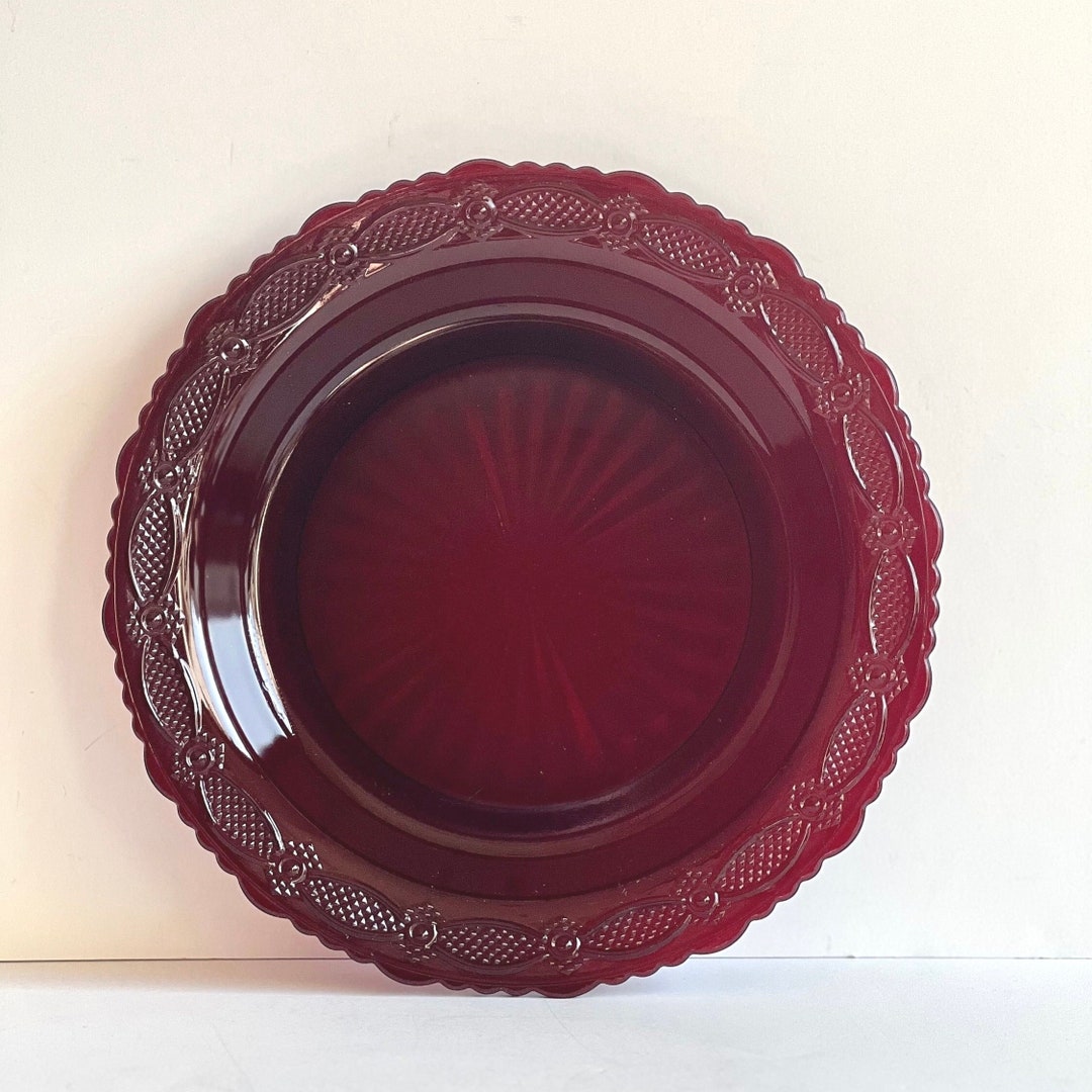 Vintage Avon Cape Cod Ruby Red Pie Plate Holiday Pie Cookie Plate - Etsy