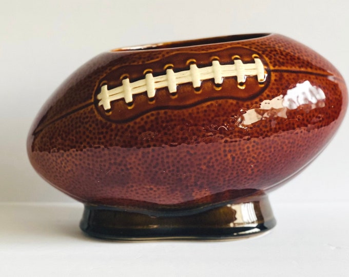 Mccoy Pottery Football Planter 222 USA Super Bowl Party Football ...